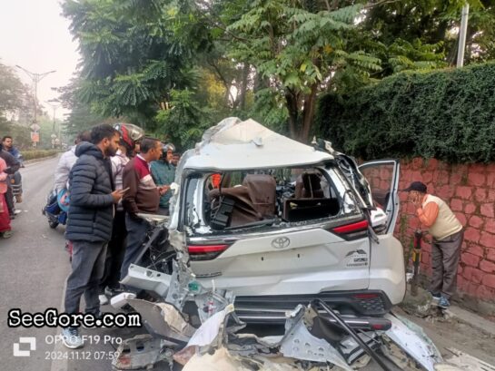 Dehradun Car Crash Aftermath - SeeGore